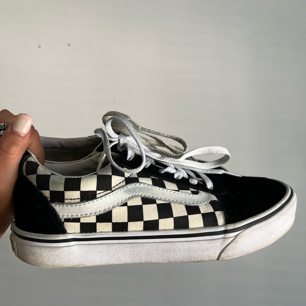 Black Checker Vans - Gem